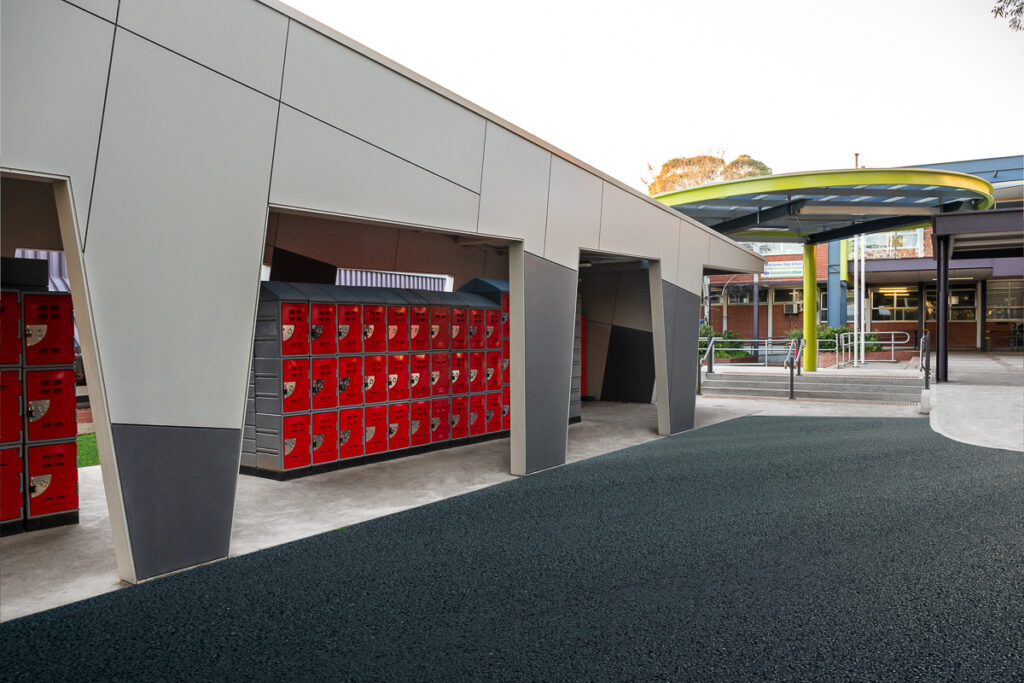 Mt Barker High School Locker Shelter - BIC - Bruce Interiors and ...